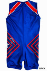 Blue/red star Wrestling body suit - elucha.com
