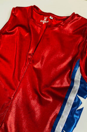 Red/stars Patriotic wrestling body suit - elucha.com