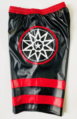 Blade black red white wrestling shorts - elucha.com